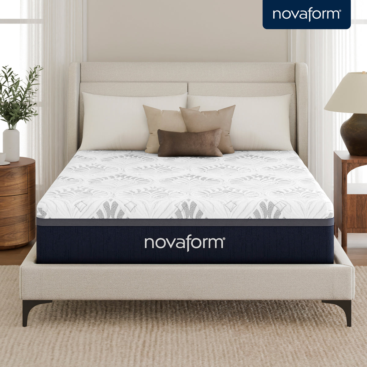Serafina PerfectTemp 14" Gel Memory Foam Mattress – Novaform